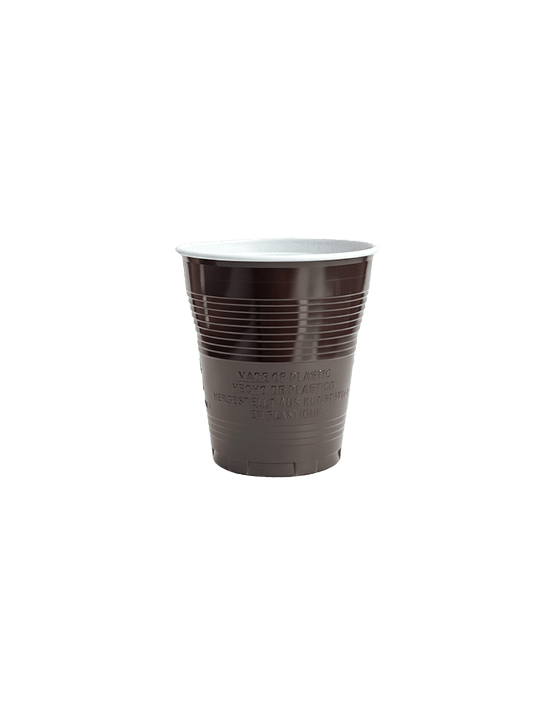 Brown Plastic Cup for Vending 160ml - Distribución Mayorista