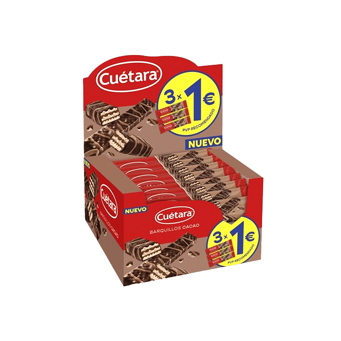 Barquillos cacao Cuétara | Distribución Mayorista