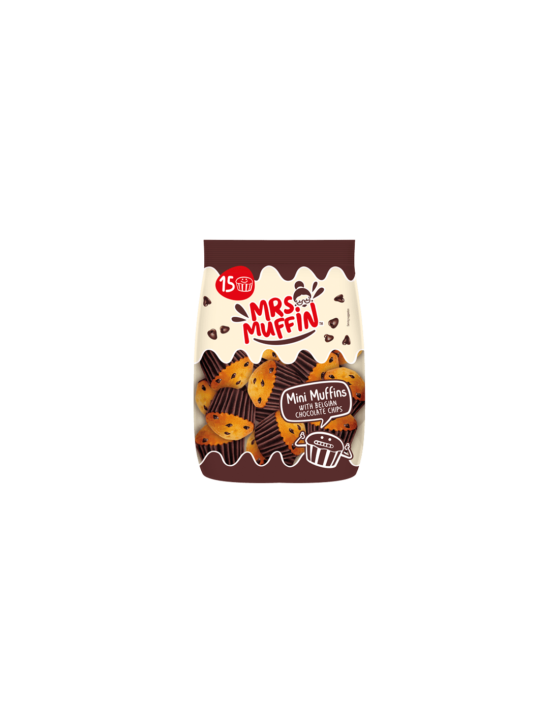 Mini Muffins Chips Chocolate 225g Mrs.Muffin - Distribución Mayorista