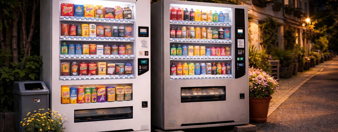 Which products should you add to a vending machine in residential areas?